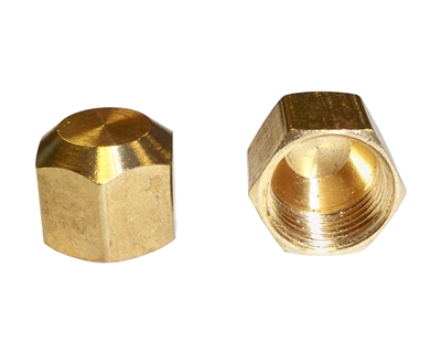 1/2" od Brass Flare Cap